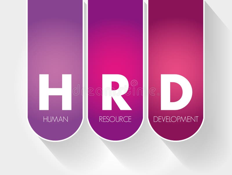 HRD - Human Resource Development Acronym Stock Illustration ...