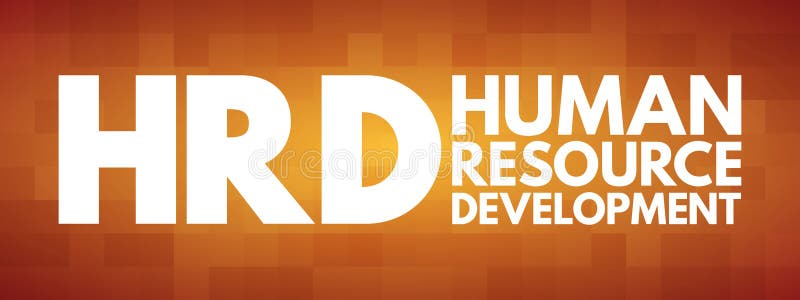 HRD - Human Resource Development Acronym Stock Illustration ...