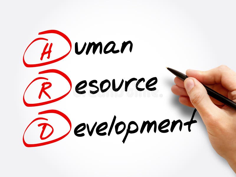 HRD - Human Resource Development Acronym Stock Image - Image of ...