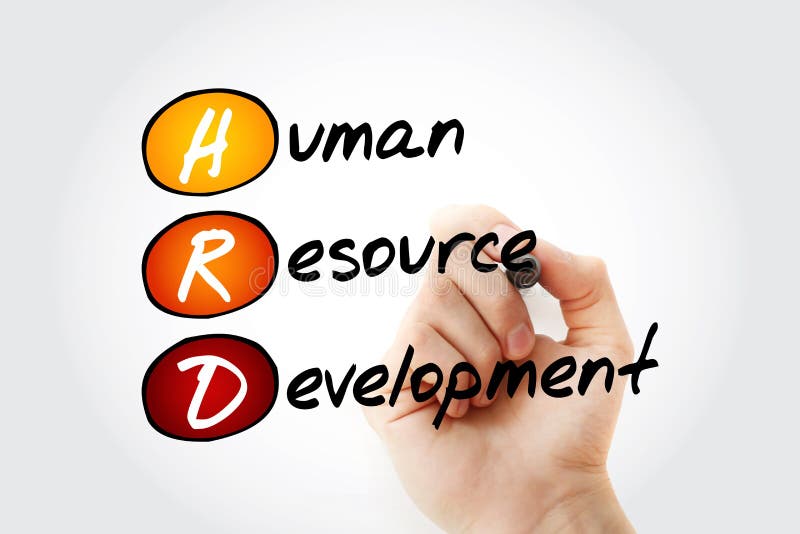 HRD - Human Resource Development Acronym, Business Concept on ...