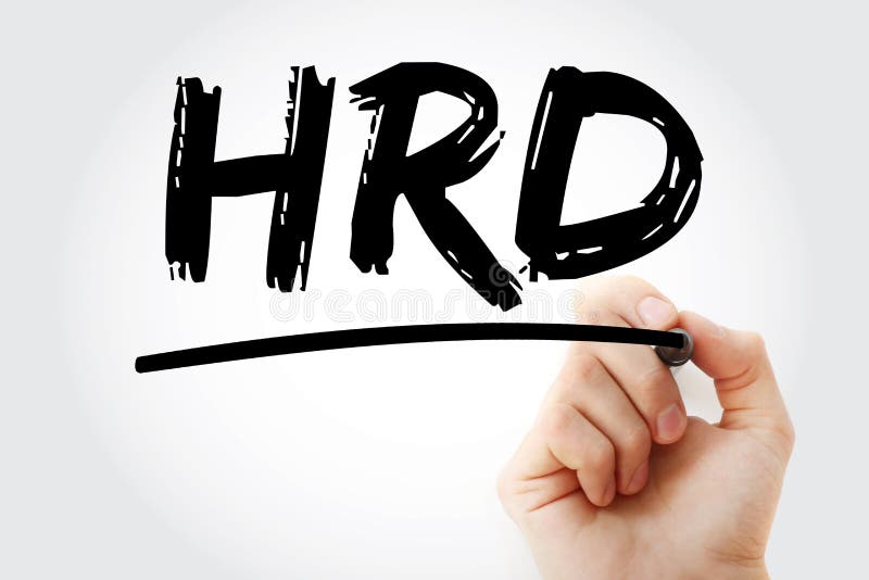 HRD - Human Resource Development Acronym with Marker, Business Concept ...