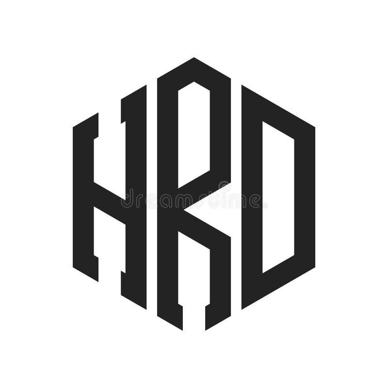 HRD Logo Design. Initial Letter HRD Monogram Logo Using Hexagon Shape ...