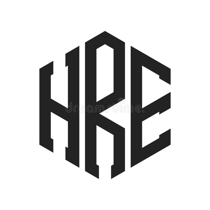 HRE Logo Design. Initial Letter HRE Monogram Logo Using Hexagon Shape ...