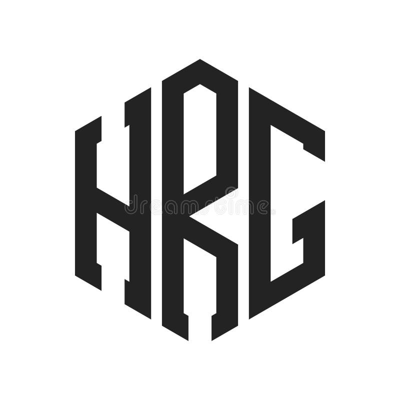 HRG Logo Design. Initial Letter HRG Monogram Logo Using Hexagon Shape ...