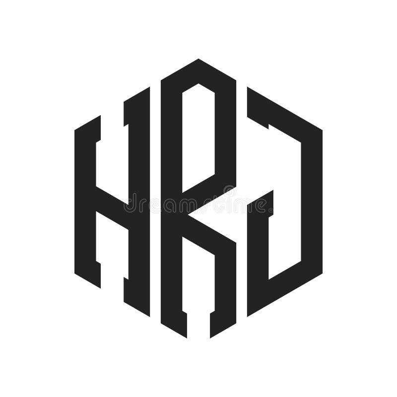 HRJ Logo Design. Initial Letter HRJ Monogram Logo Using Hexagon Shape ...