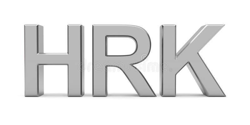 HRK Croatian Kuna Currency Code Stock Image - Image of symbol, croatia ...