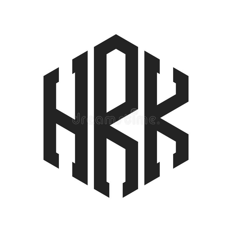 HRK Logo Design. Initial Letter HRK Monogram Logo Using Hexagon Shape ...