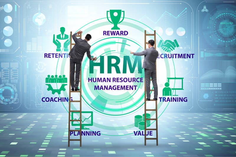 HRM - Human Resource Management Concept with Businessman Stock Photo ...