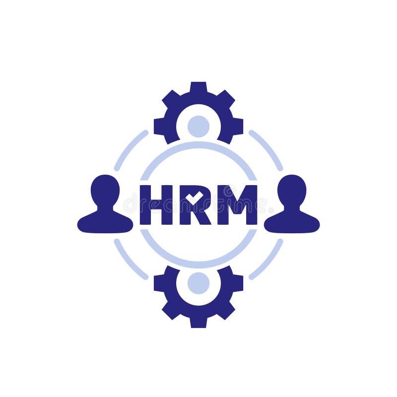 HRM Icon, Human Resource Management Vector Stock Vector - Illustration ...