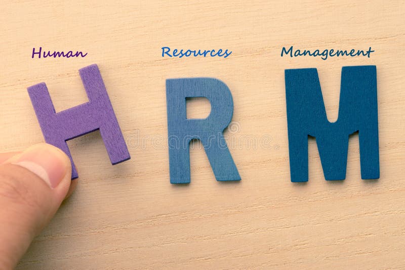 HRM Letters (or Human Resources Management) Stock Photo - Image of ...