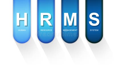 HRMS As Human Resource Management System Acronym Isolated Stock ...