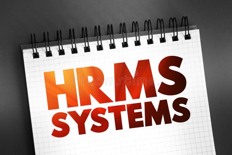 HRMS - Human Resource Management System Acronym on Notepad, Business ...