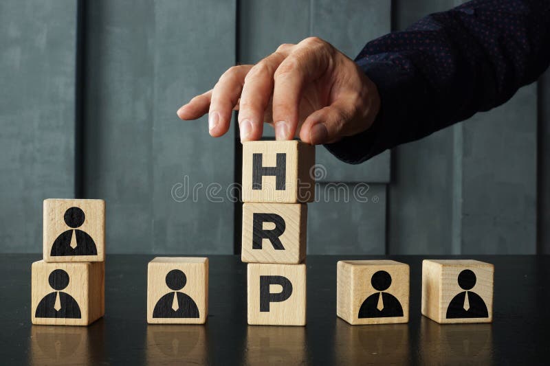HRP Human Resource Planning is Shown As Business Concept Stock Photo ...