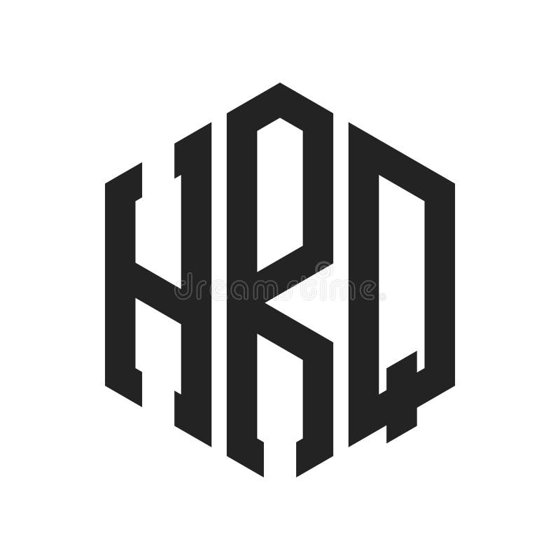 HRQ Logo Design. Initial Letter HRQ Monogram Logo Using Hexagon Shape ...