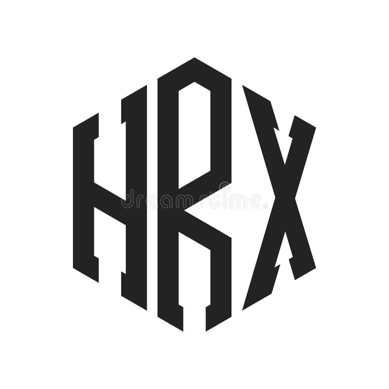 HRX Logo Design. Initial Letter HRX Monogram Logo Using Hexagon Shape ...