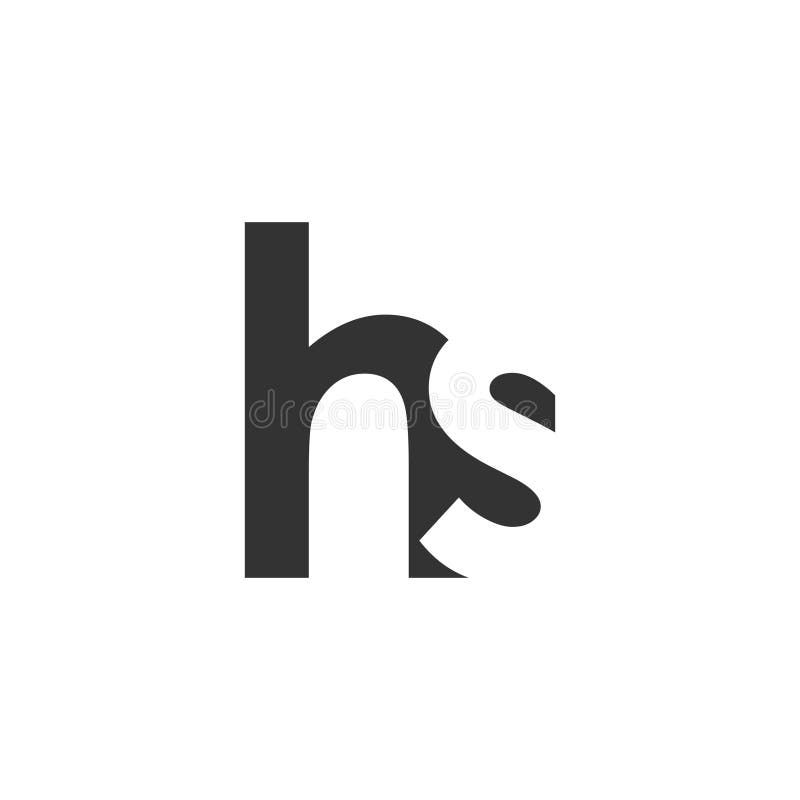HS Creative Geometric Initial Based Modern and Minimal Logo. Letter H S ...