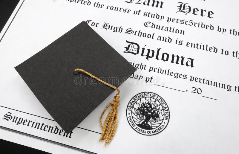 Hs diploma stock photo. Image of highschool, complete - 32852748