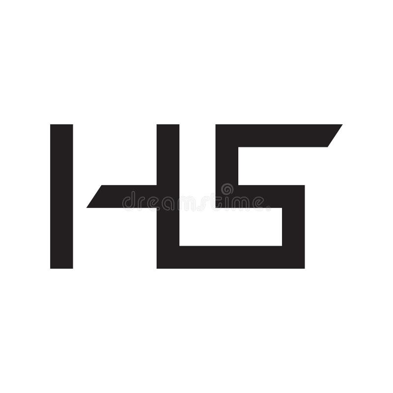 Hs Initial Letter Vector Logo Icon Stock Vector - Illustration of ...