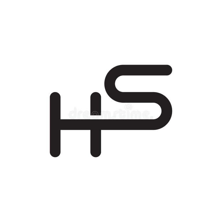 Hs Initial Letter Vector Logo Icon Stock Vector - Illustration of ...