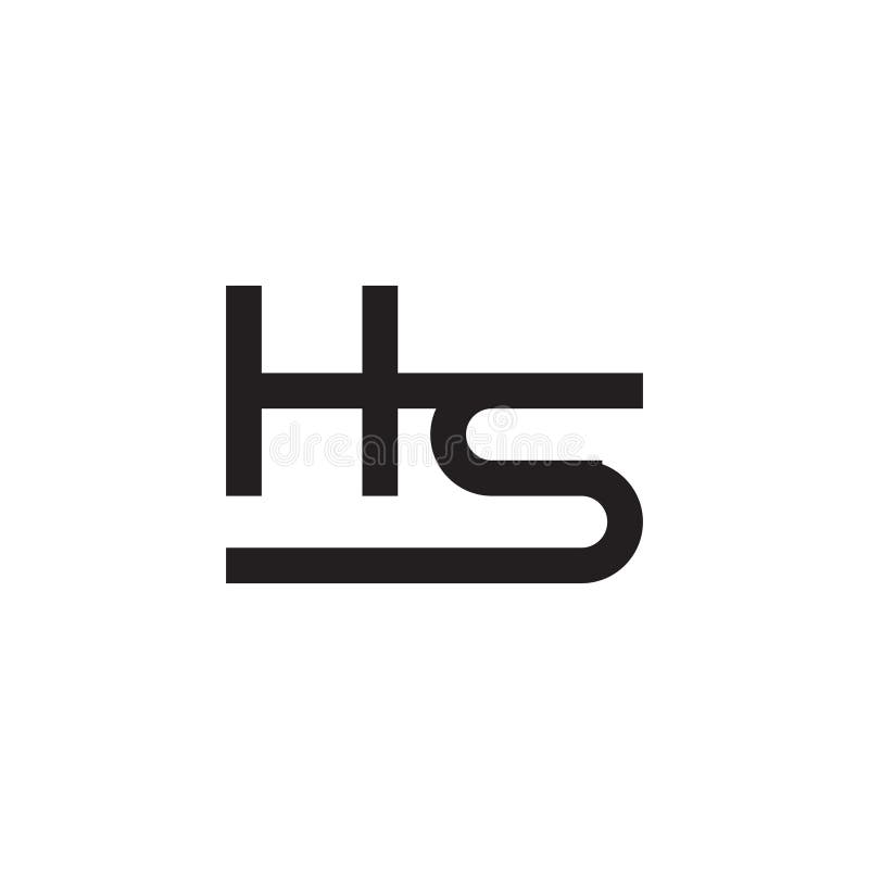 Hs Initial Letter Vector Logo Icon Stock Vector - Illustration of ...
