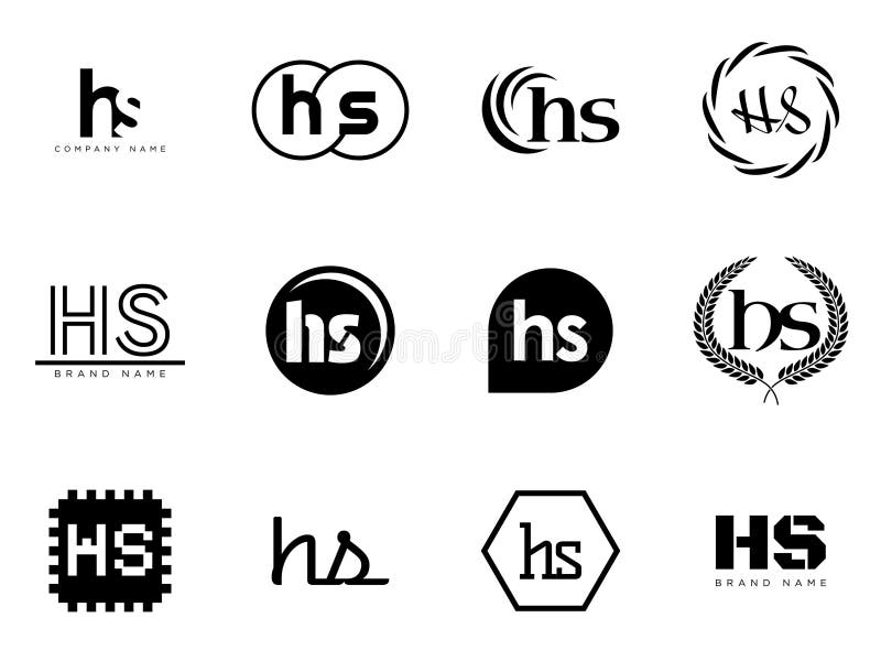HS Logo Company Template. Letter H and S Logotype Stock Vector ...