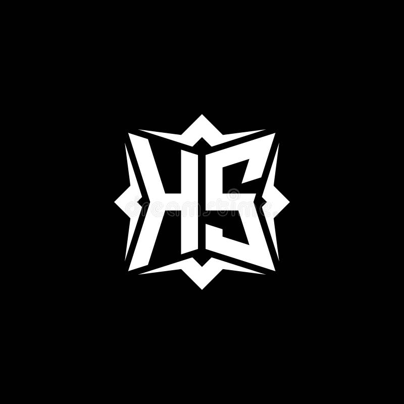 HS Logo Monogram Geometric Modern Design Stock Vector - Illustration of ...
