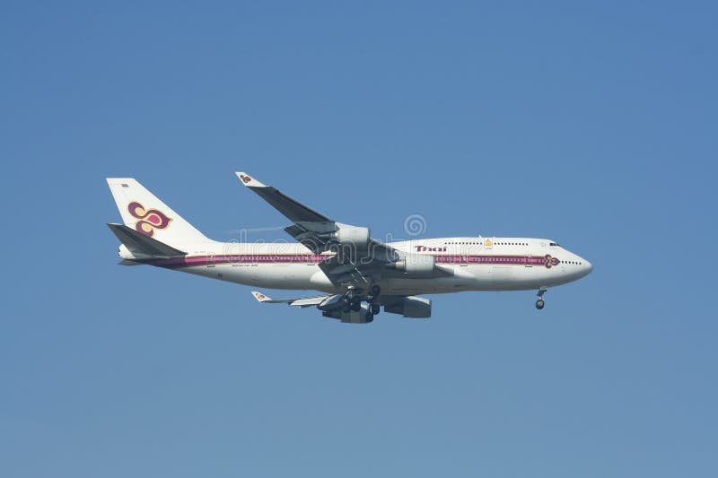 HS-TGH Boeing 747-400 De Thaiairway Foto editorial - Imagen de boeing ...