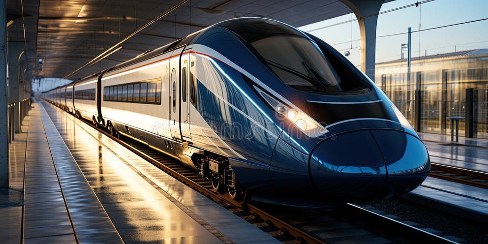 HS2 Train - High Speed 2 Rail Link Stock Image - Image of northern ...