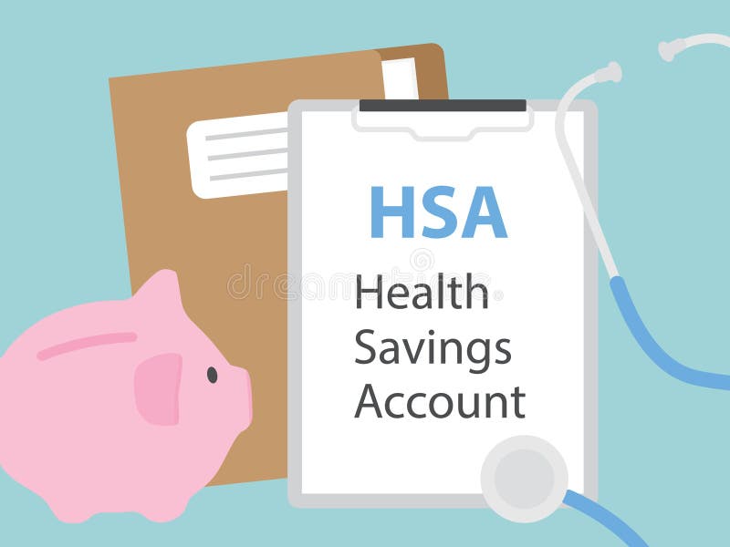 HSA Health Savings Account Concept Stock Vector - Illustration of paper ...
