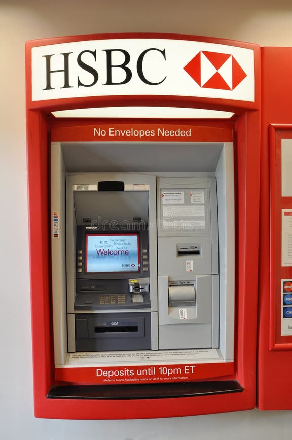 HSBC ATM machine editorial image. Image of business, account - 24177795