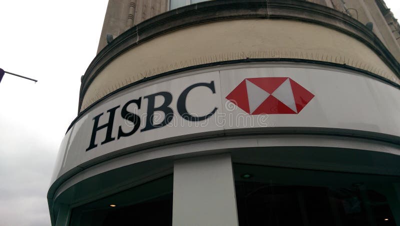HSBC logo editorial photography. Image of banking, sign - 43183527