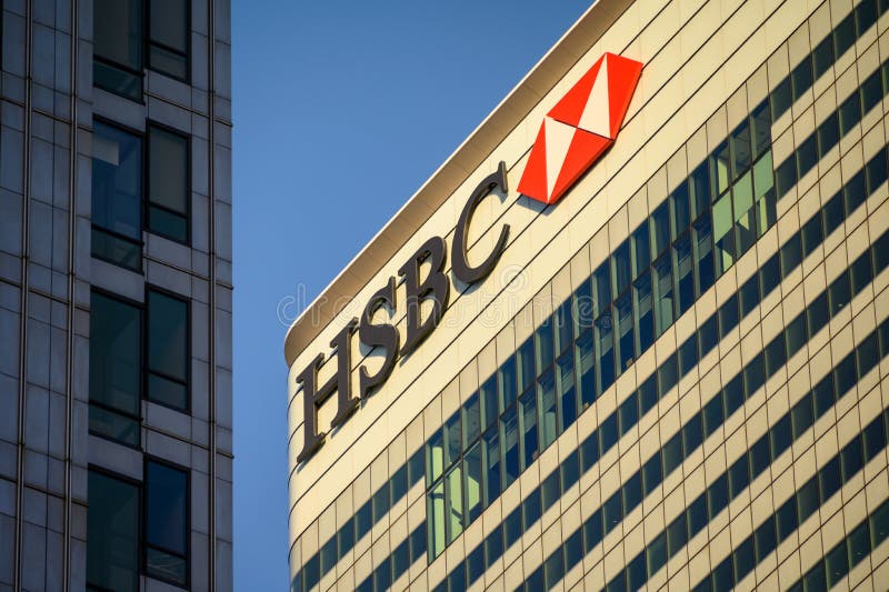 HSBC Logo at Top of 8 Canada Square HSBC Building Editorial Image ...