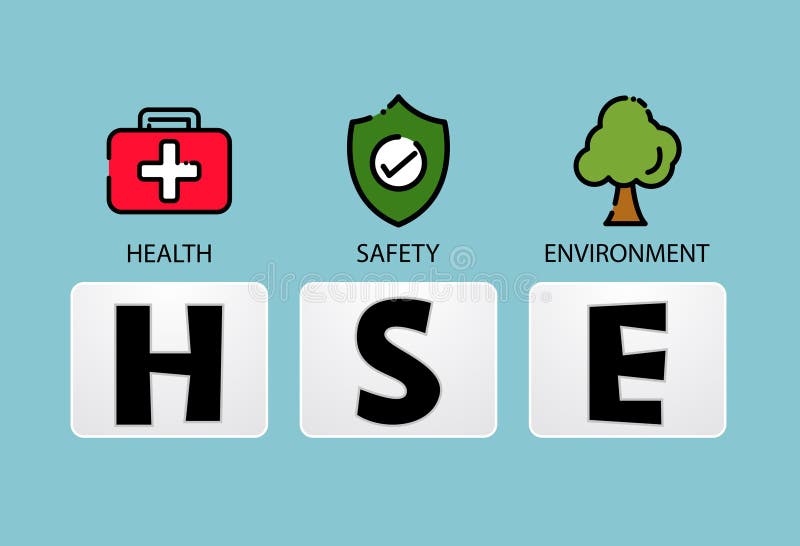 HSE Concept ,Health Safety Environment Acronym, Vector Icon Design ...