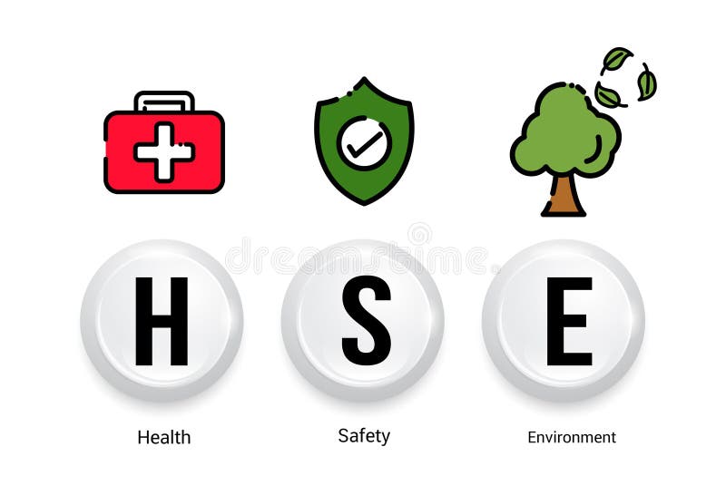 HSE Concept ,Health Safety Environment Acronym, Vector Icon Design ...
