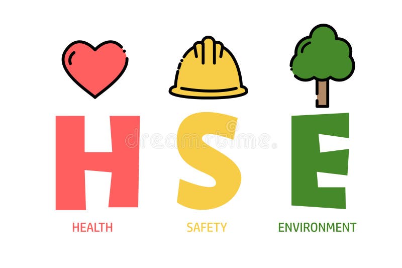 HSE Concept ,Health Safety Environment Acronym, Vector Icon Design ...