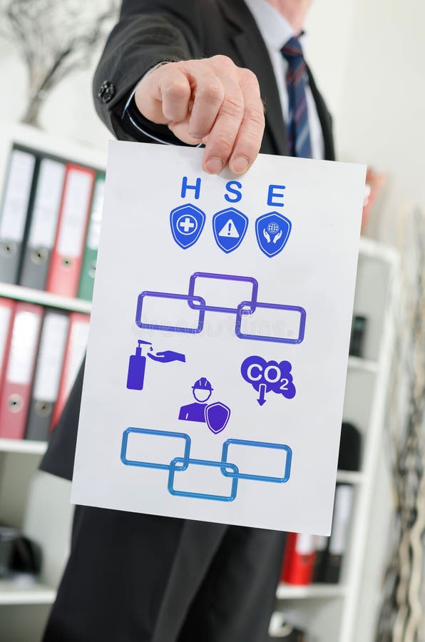 Hse Concept Shown by a Businessman Stock Photo - Image of requirements ...