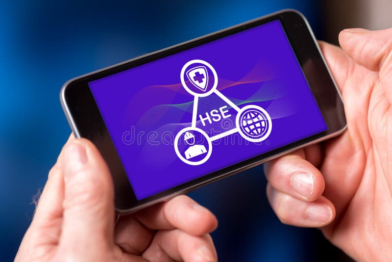 Hse Concept on a Smartphone Stock Photo - Image of symbol ...