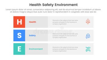 Hse Framework Infographic 3 Point Stage Template with 3 Block Row ...
