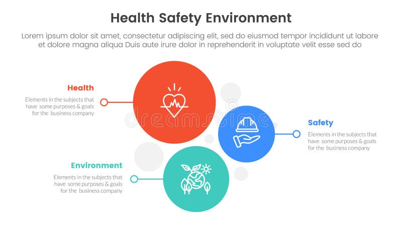 Hse Framework Infographic 3 Point Stage Template with Vertical Circle ...