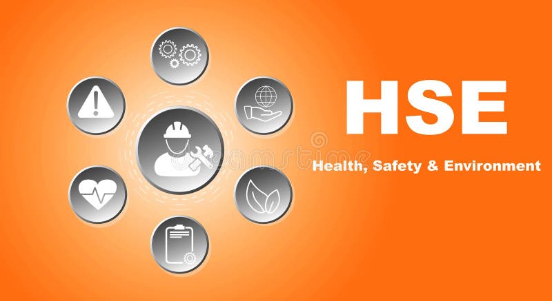HSE, Health and Safety at Work Act. Awareness Poster Stock Illustration ...