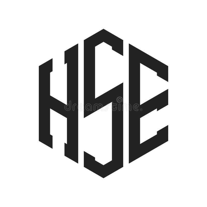 HSE Logo Design. Initial Letter HSE Monogram Logo Using Hexagon Shape ...