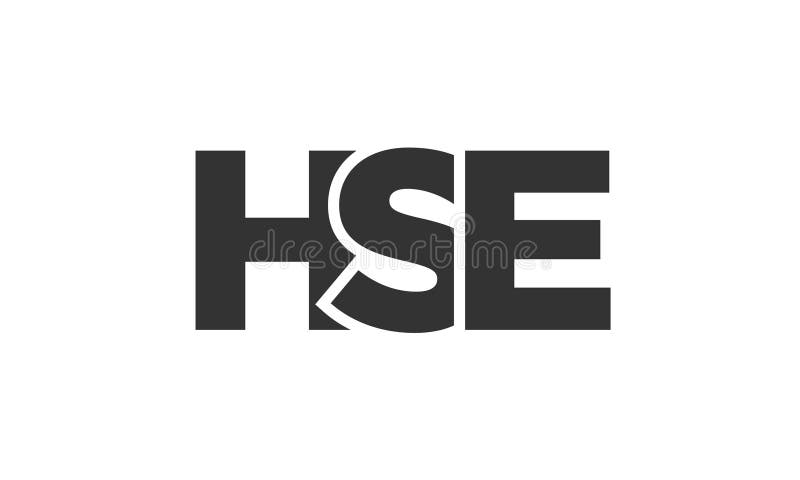 HSE Logo Design Template with Strong and Modern Bold Text. Initial ...