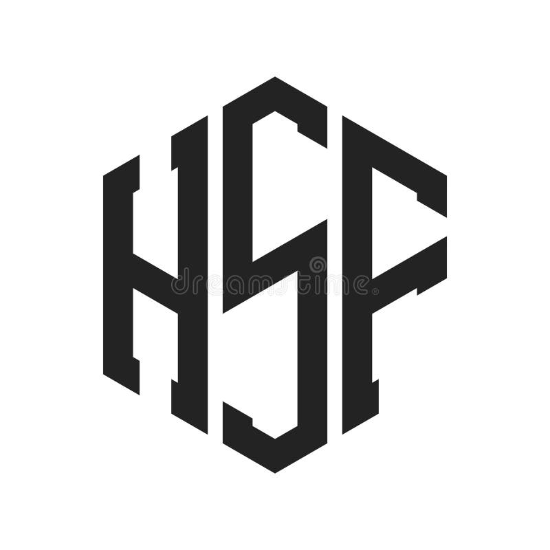 HSF Logo Design. Initial Letter HSF Monogram Logo Using Hexagon Shape ...