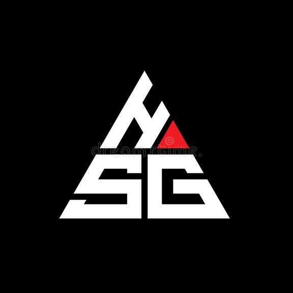 HSG Triangle Letter Logo Design with Triangle Shape. HSG Triangle Logo ...