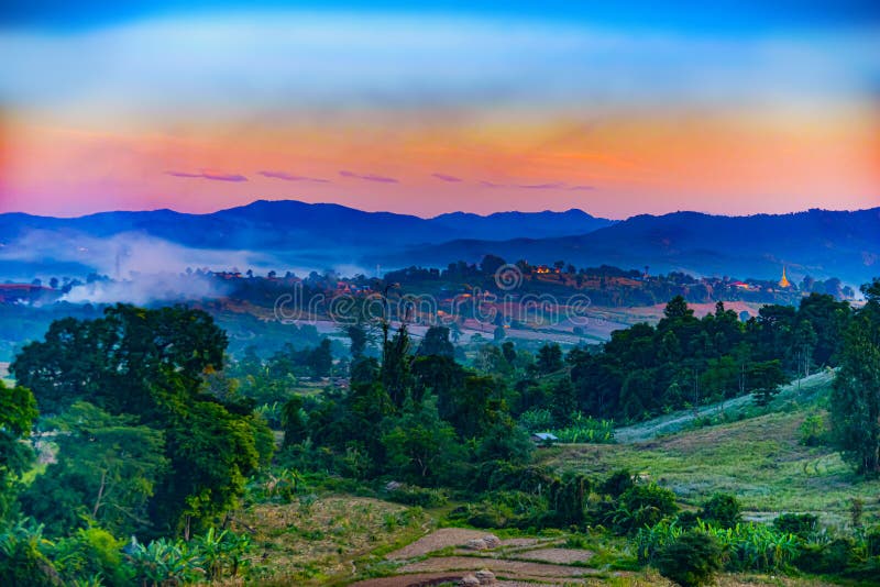 Sunset at Lau Fau Shan, Yuen Long, New Territories, Hong Kong with ...