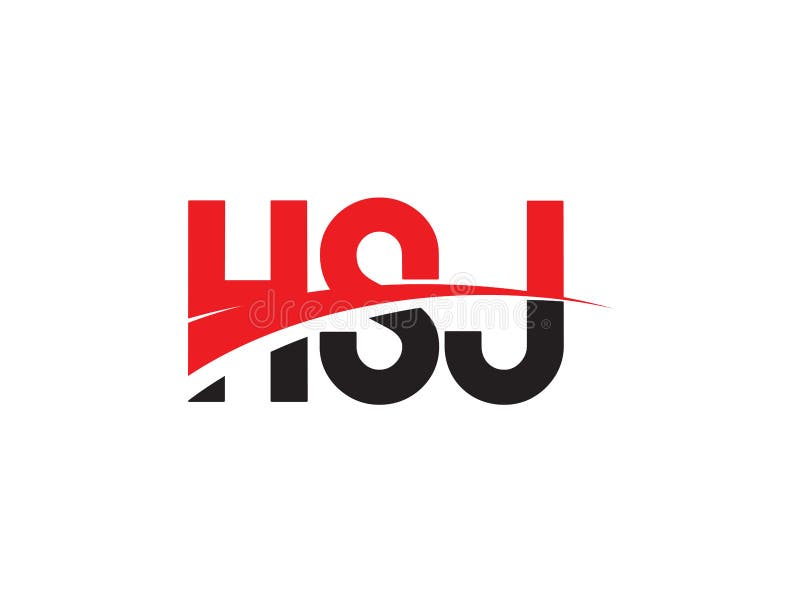 HSJ Letter Initial Logo Design Vector Illustration Stock Vector ...