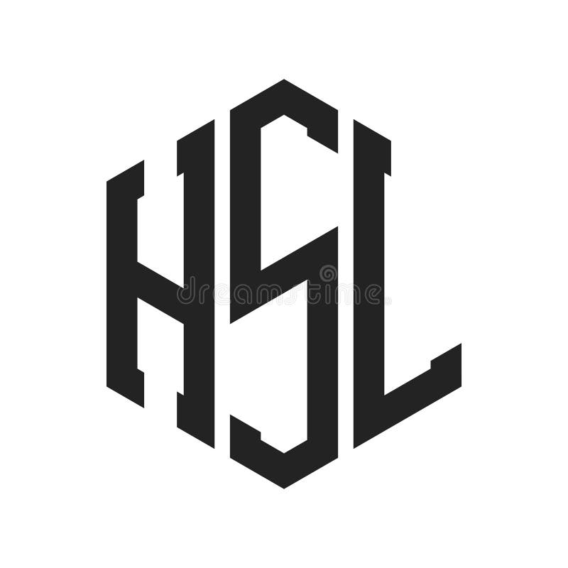 HSL Logo Design. Initial Letter HSL Monogram Logo Using Hexagon Shape ...