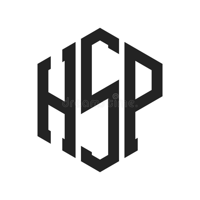 HSP Logo Design. Initial Letter HSP Monogram Logo Using Hexagon Shape ...
