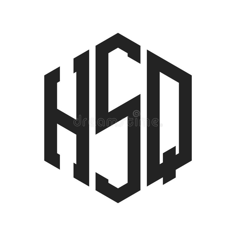 HSQ Logo Design. Initial Letter HSQ Monogram Logo Using Hexagon Shape ...