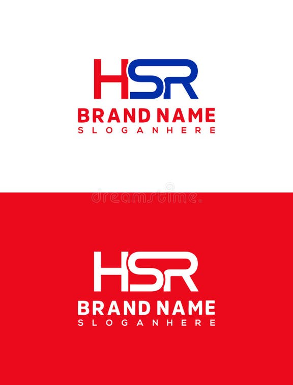 HSR Logo Design Template, Initial HSR Linked Logo Stock Vector ...